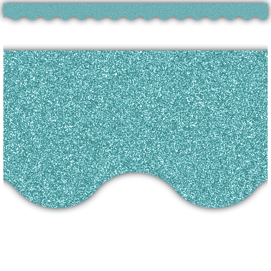 Ice Blue Glitz Scalloped Border Trim(C) – CM School Supply