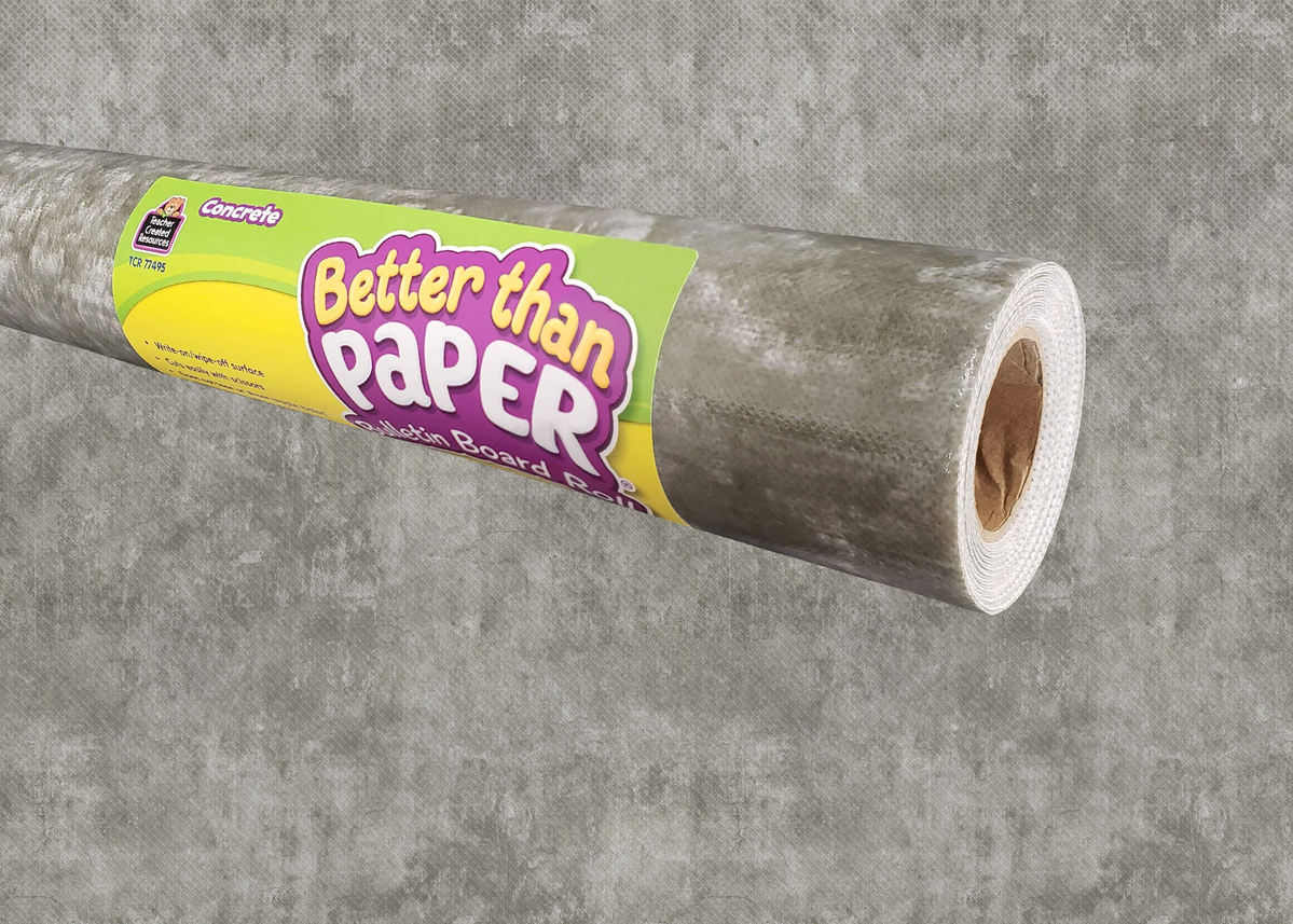 Concrete Better Than Paper Bulletin Board Roll — CM School Supply