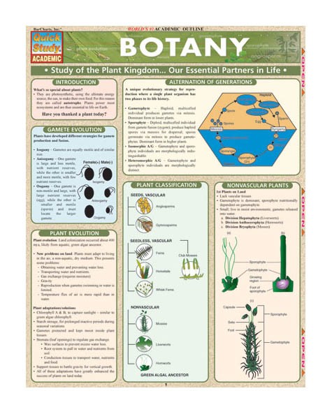 QuickStudy® Botany – CM School Supply