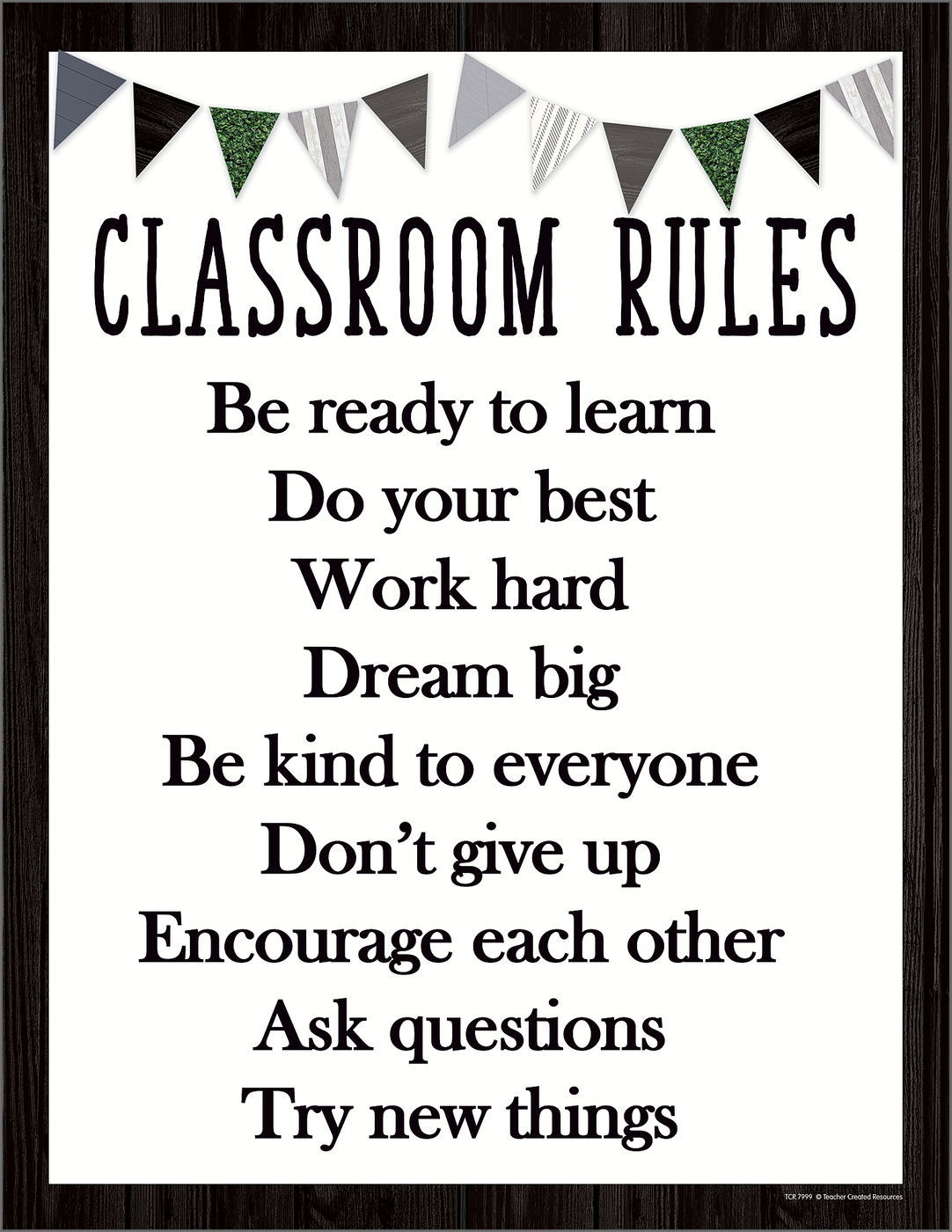 Modern Farmhouse Classroom Rules Chart — CM School Supply