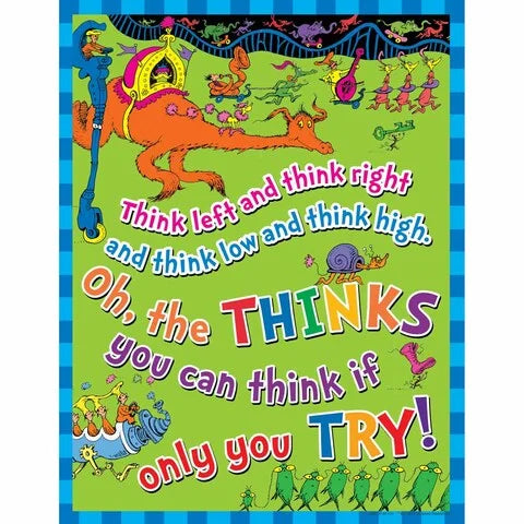 Dr. Seuss™ Think Left Think Right Poster (D) – CM School Supply
