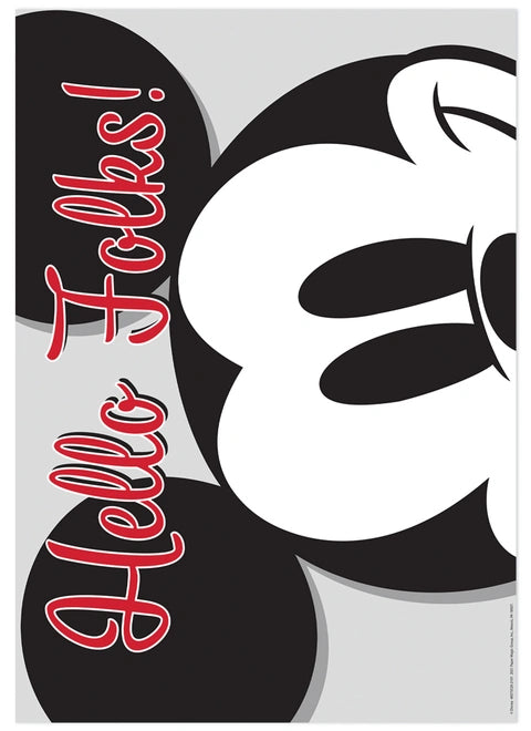 Mickey Mouse® Hello Folks! Poster 13" x 19" (D) – CM School Supply