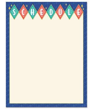 Mid-Century Mod Schedule Chart — CM School Supply