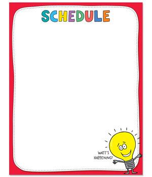 So Much Pun! Schedule Chart – CM School Supply