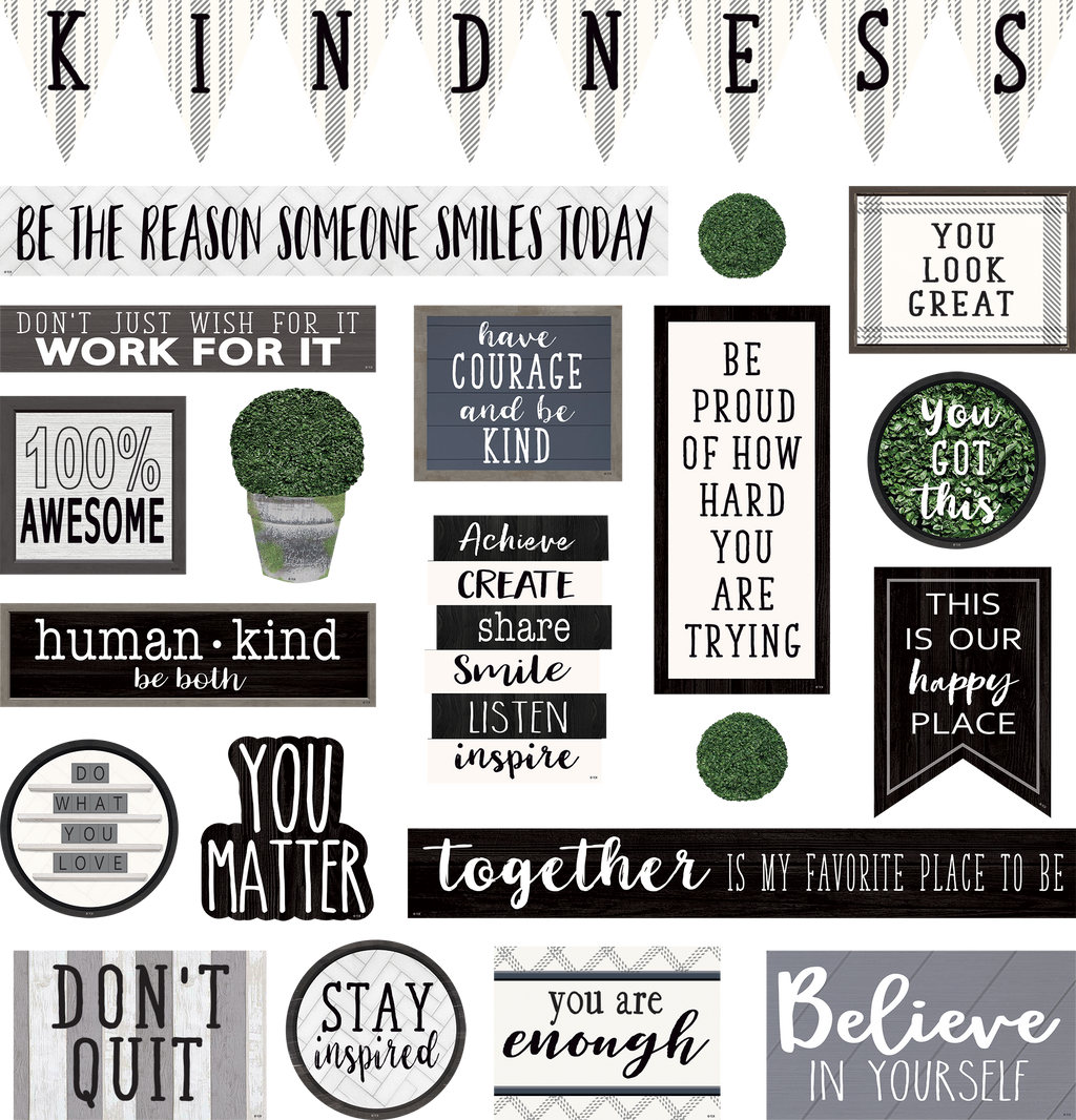 Modern Farmhouse Mini Bulletin Board – CM School Supply