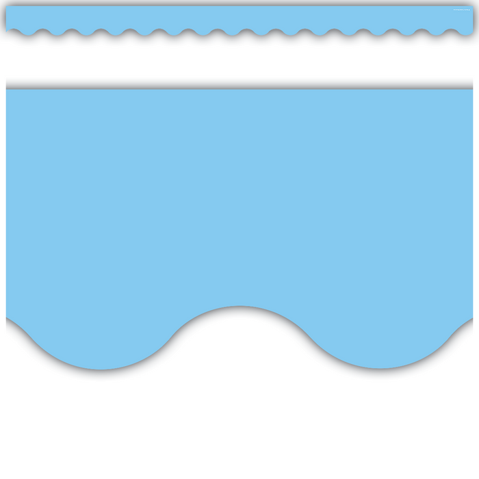 Light Blue Scalloped Border Trim — CM School Supply