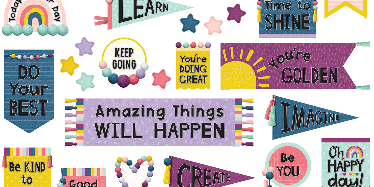 Oh Happy Day Positive Mini Bulletin Board — CM School Supply