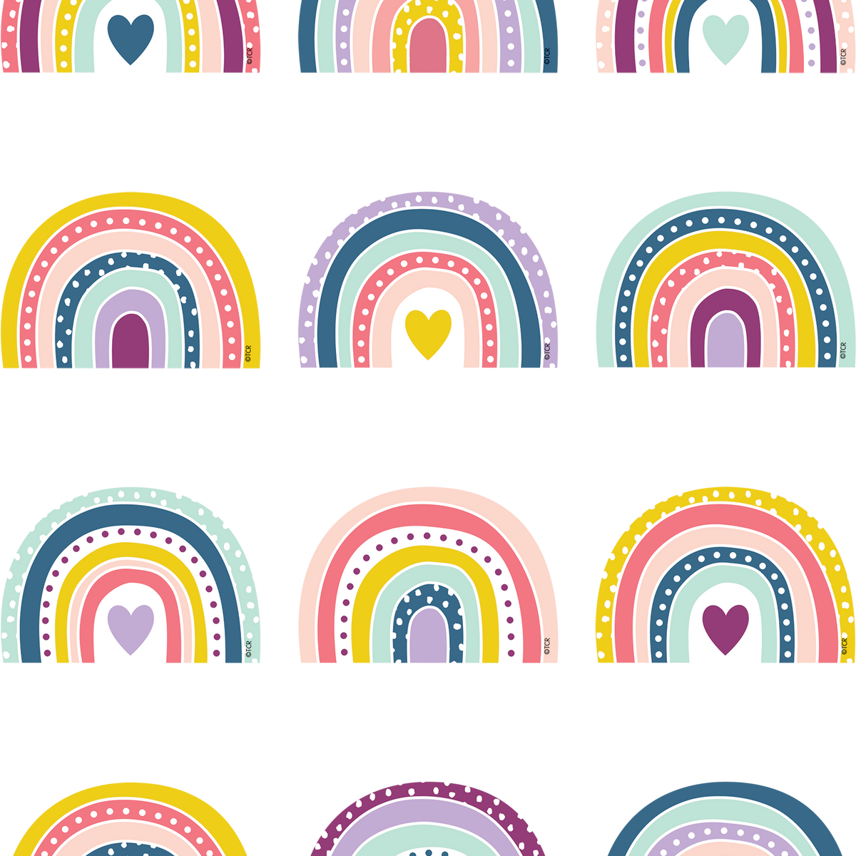 Oh Happy Day Rainbows Mini Accents — CM School Supply