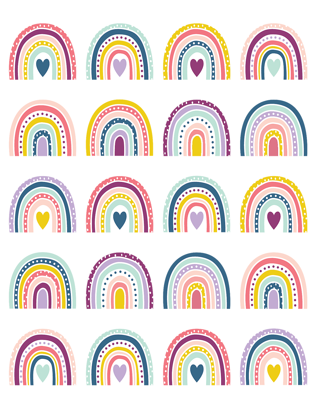 Oh Happy Day Rainbows Stickers — CM School Supply