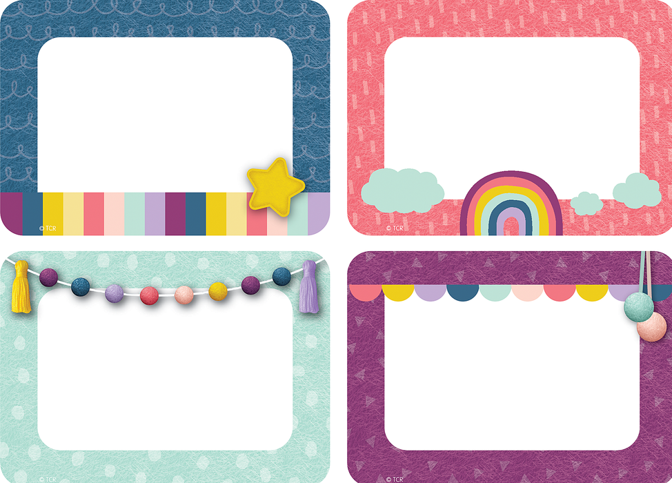 Oh Happy Day Name Tags/Labels - Multi-Pack — CM School Supply