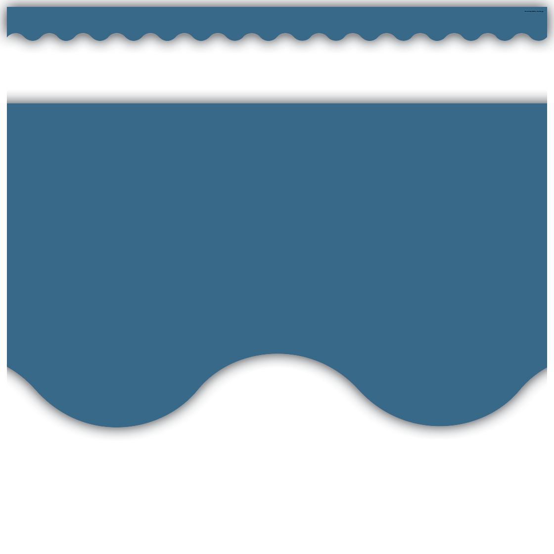 Slate Blue Scalloped Border Trim — CM School Supply
