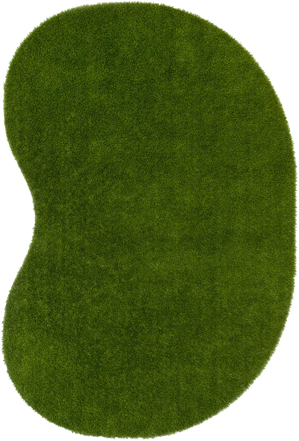 GreenSpace Jellybean Shape Premium Grass Textured Area Rug — CM School ...
