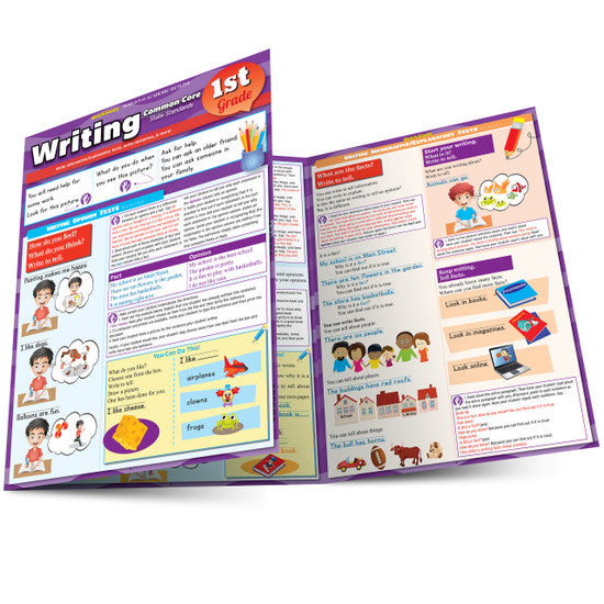 QuickStudy | Writing: Common Core - 1st Grade Laminated Study Guide ...