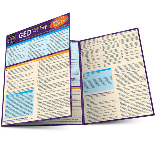 QuickStudy | GED Test Prep: Reasoning Through Language Arts Laminated ...