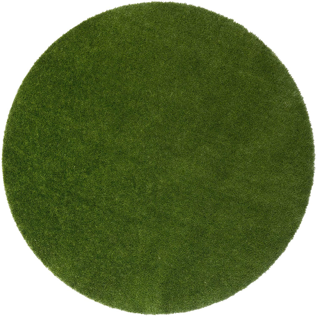GreenSpace 7'6" Round Premium Grass Textured Area Rug – CM School Supply