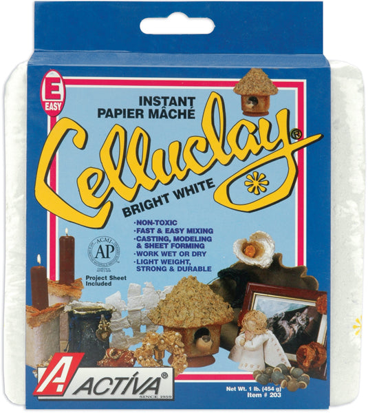 CelluClay Instant Paper-Mache 1lb White — CM School Supply