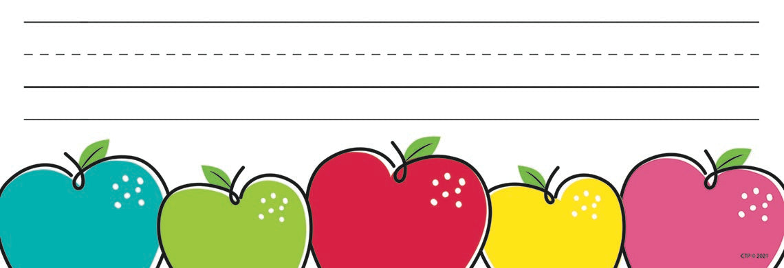 Doodle Apples Nameplates (Core Decor) — CM School Supply