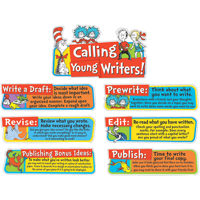 Dr Seuss Writing Tips Mini Bulletin Board Set — CM School Supply