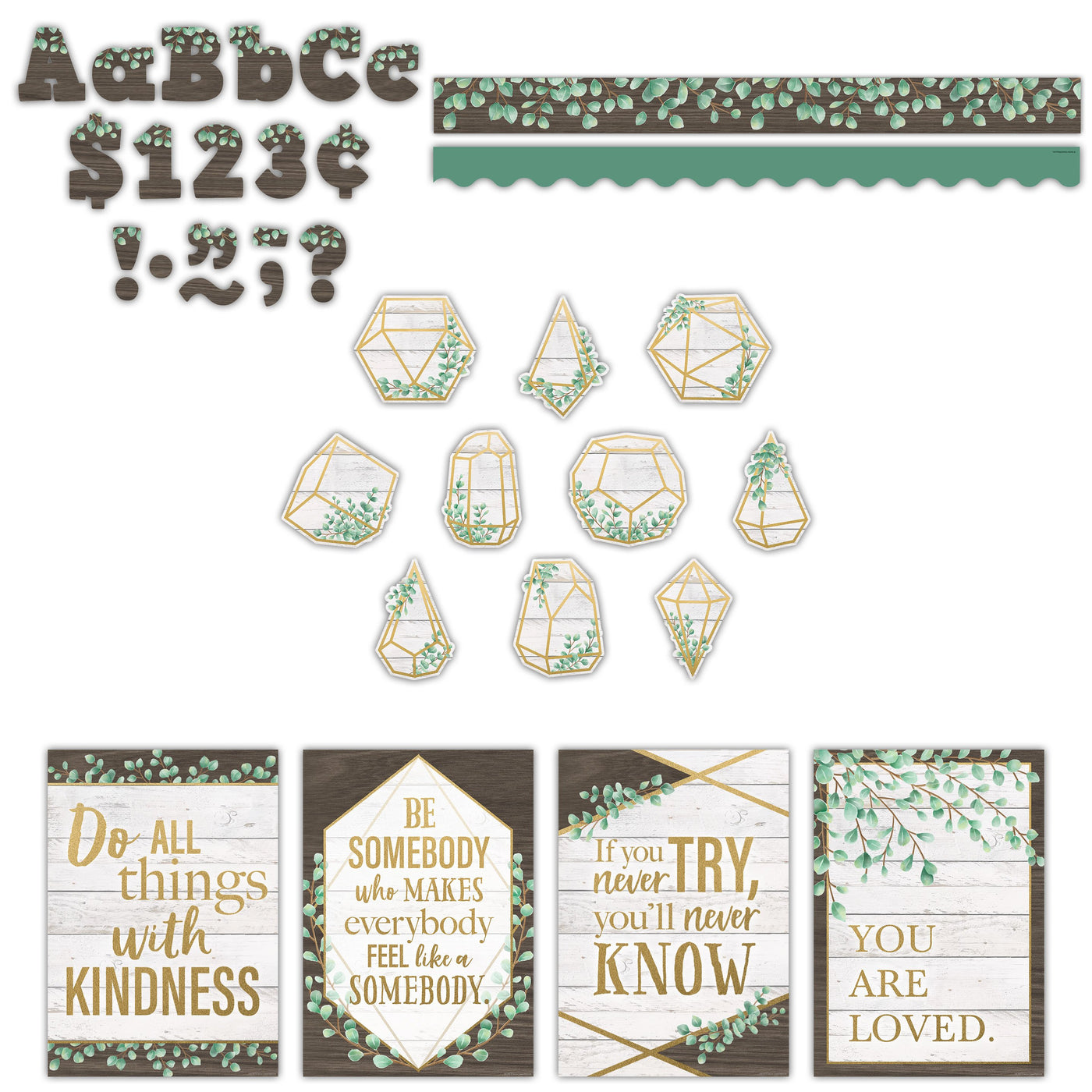 Teacher Created Resources Eucalyptus Decoration Set — CM School Supply