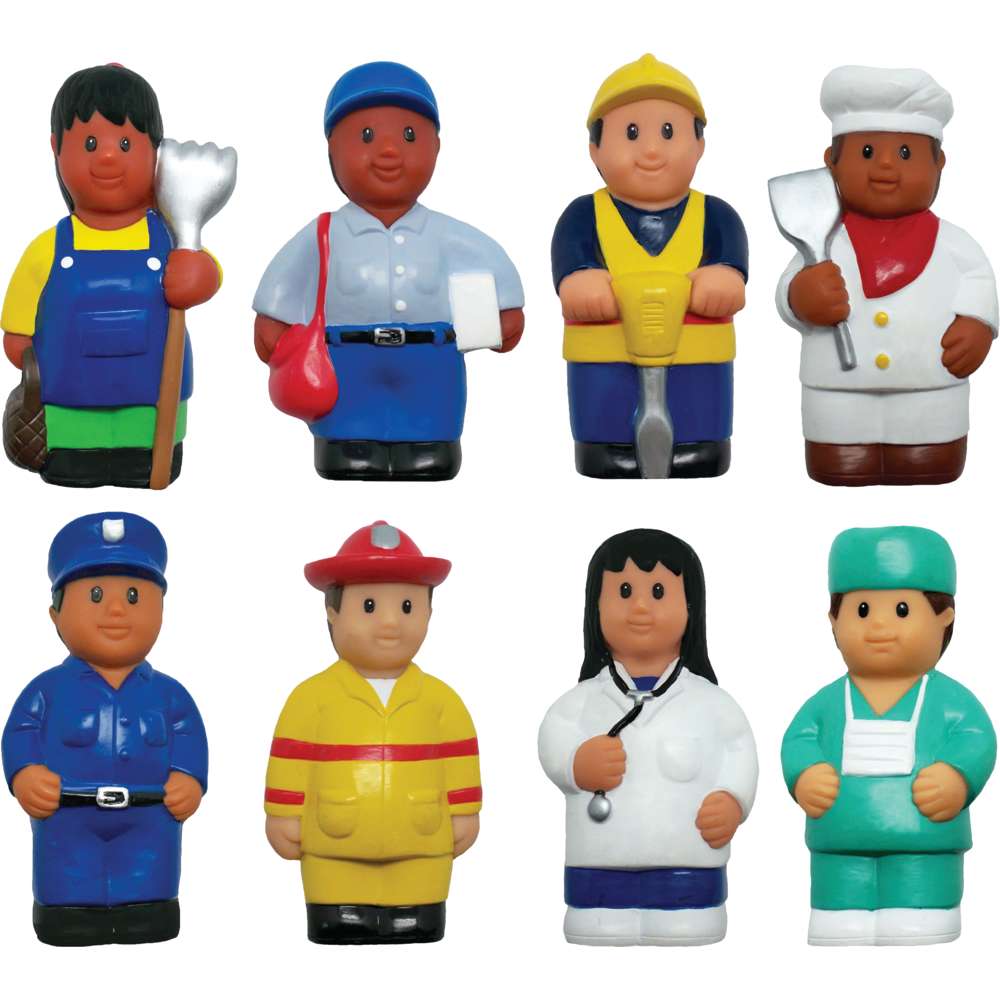 Multicultural Community Helper Figures, Set of 8 – CM School Supply