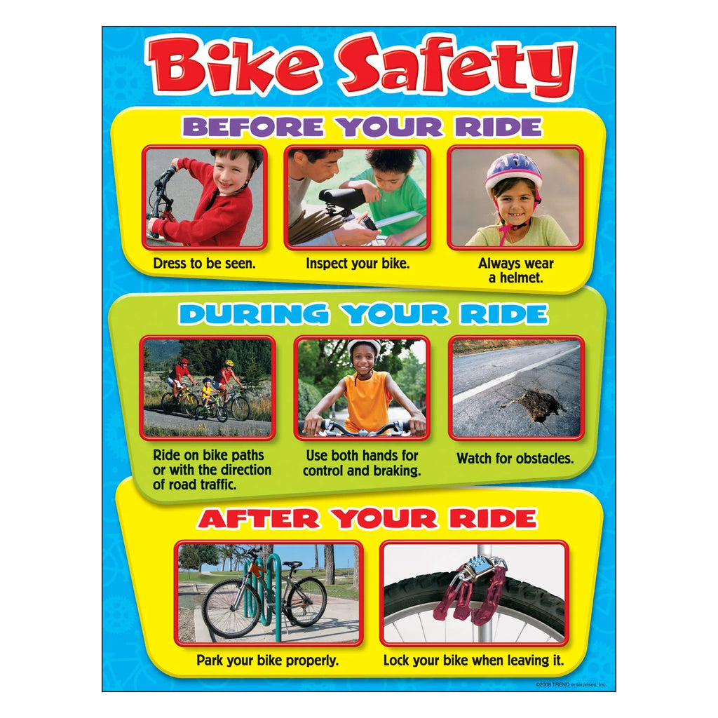 Bike Safety Learning Chart – CM School Supply