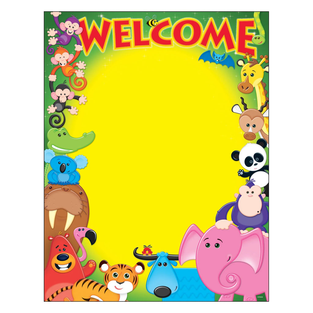 Welcome Awesome Animals Learning Chart – CM School Supply