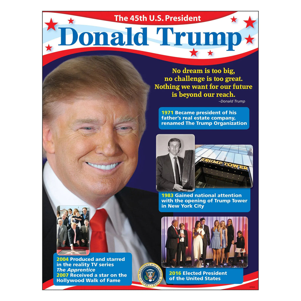 President Donald Trump Learning Chart – CM School Supply