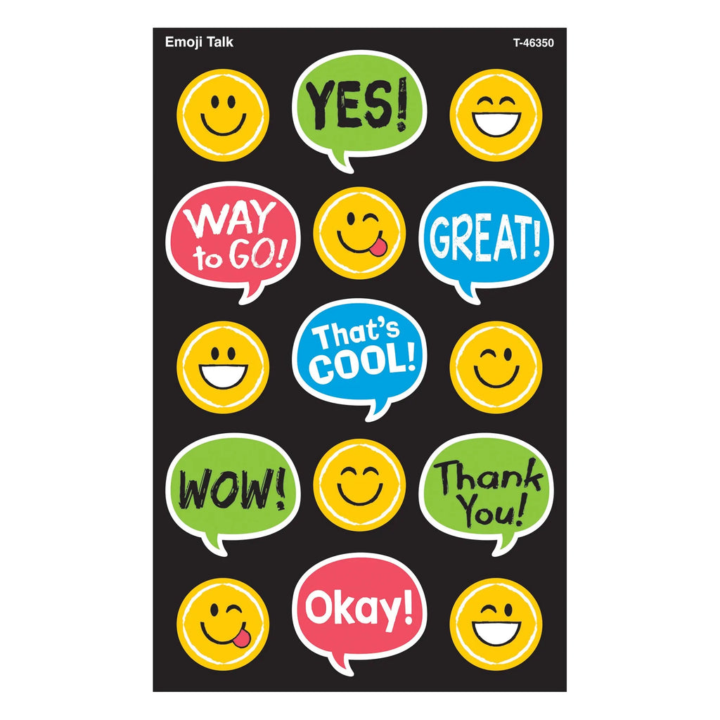 Emoji Talk superShapes Stickers – Large – CM School Supply