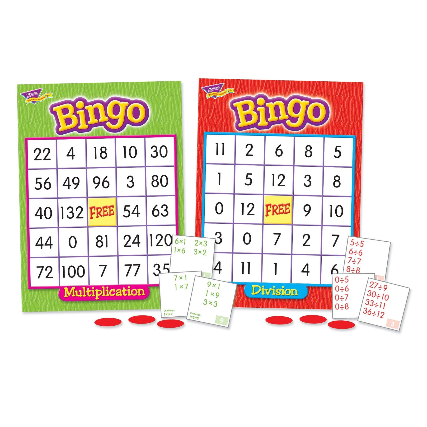Multiplication Division Bingo Game CM School Supply Multiplication Division Bingo Game CM School Supply