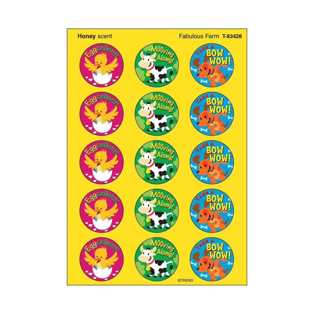 Fabulous Farm, Honey scent Scratch 'n Sniff Stinky Stickers® – Large R ...