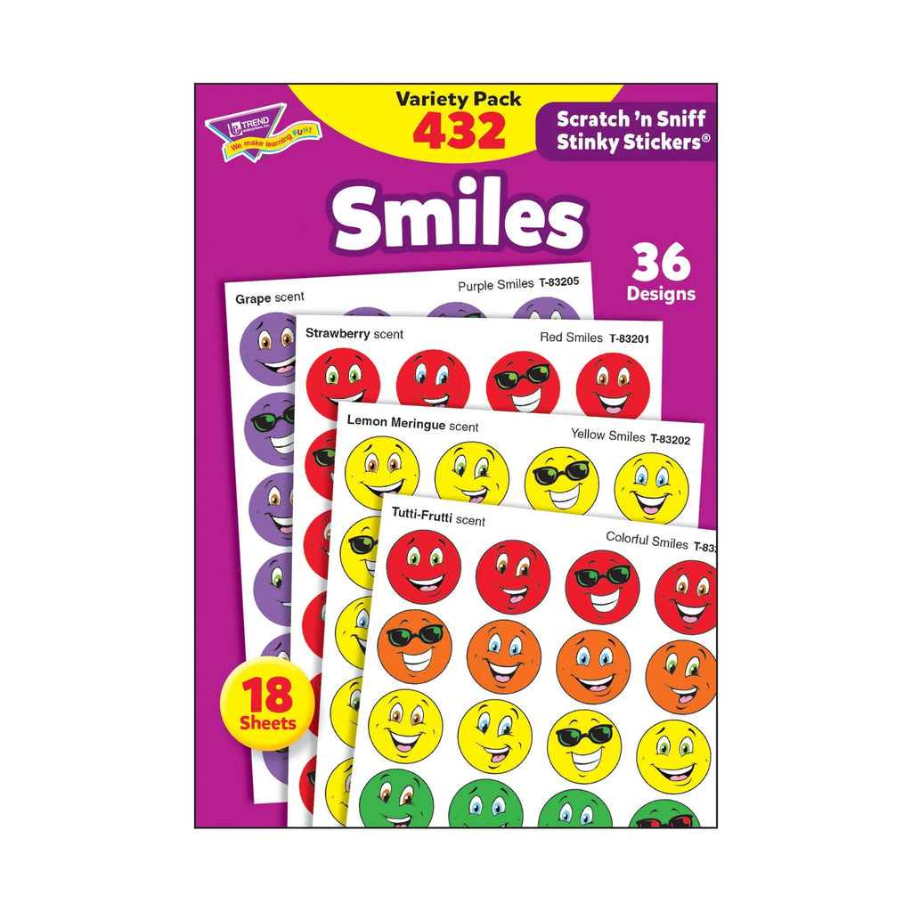 Smiles Scratch 'n Sniff Stinky Stickers® Variety Pack – CM School Supply