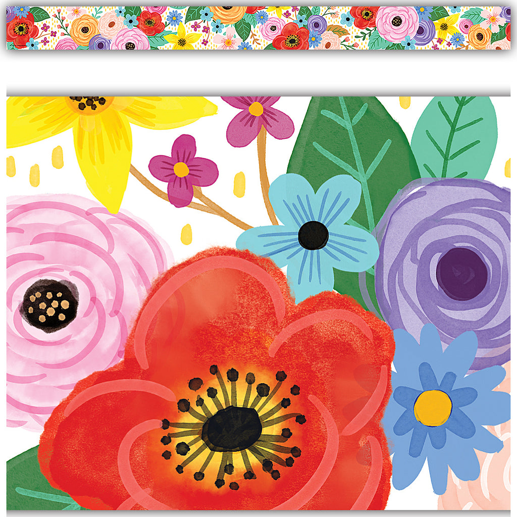 Wildflower Classroom Border Trim | CM School Supply