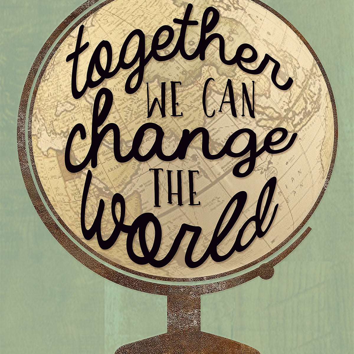Together We Can Change the World Positive Poster — CM School Supply
