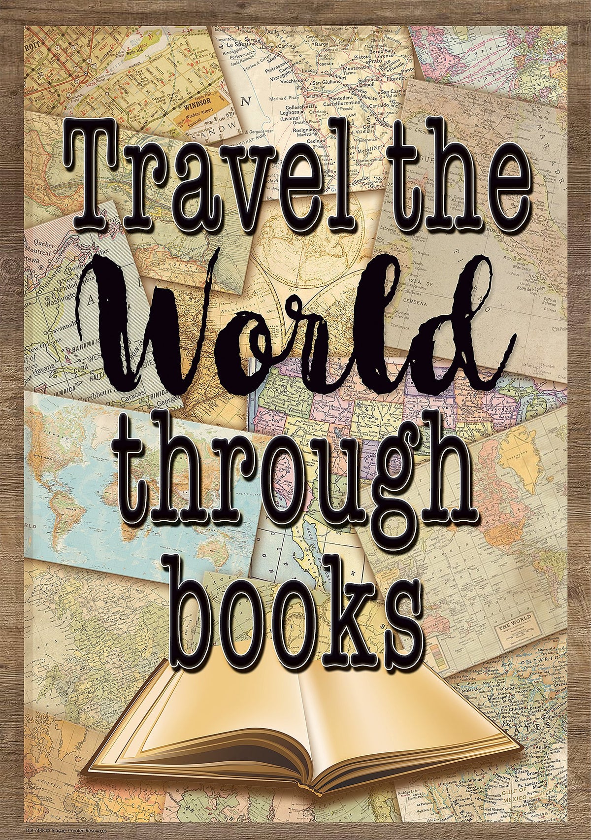 Travel the World Through Books Positive Poster — CM School Supply