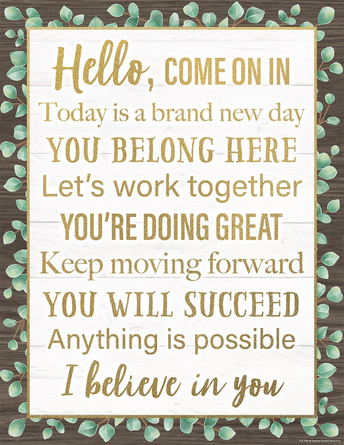 Eucalyptus Hello Chart — CM School Supply