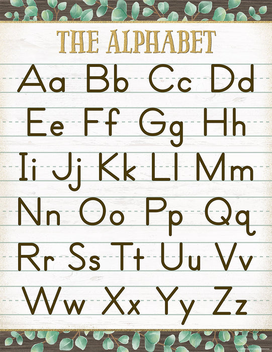 Eucalyptus The Alphabet Chart — CM School Supply