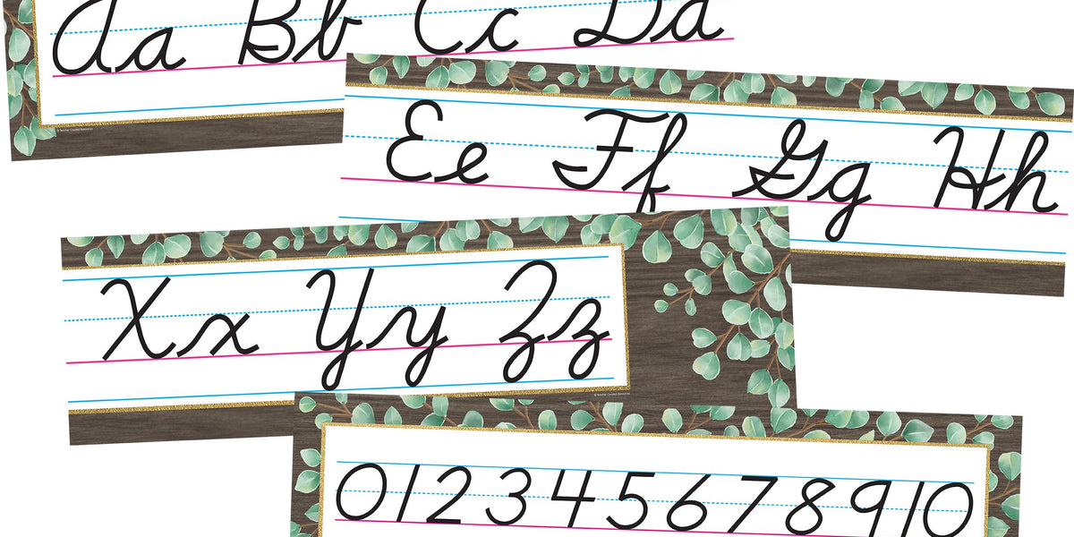 Eucalyptus Cursive Mini Bulletin Board — CM School Supply