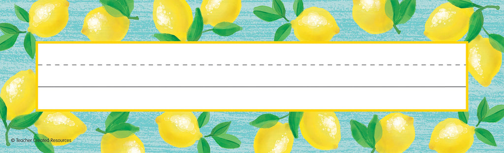 Lemon Zest Flat Name Plates(C) – CM School Supply