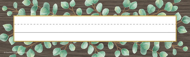 Eucalyptus Flat Name Plates — CM School Supply