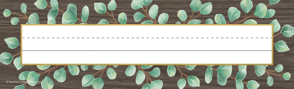 Eucalyptus Flat Name Plates — CM School Supply