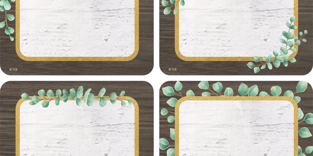 Eucalyptus Name Tags/Labels - Multi-Pack — CM School Supply