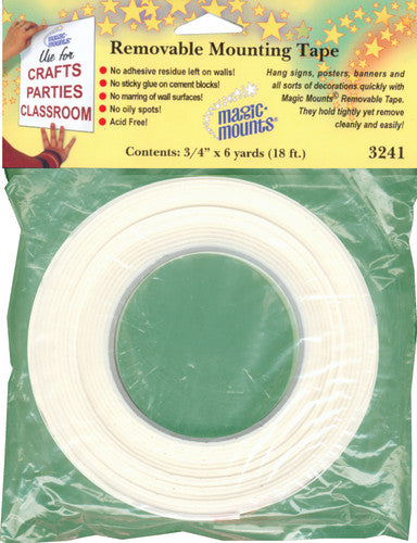 Magic Mounts Mounting Tape, 3/4" x 18' – CM School Supply