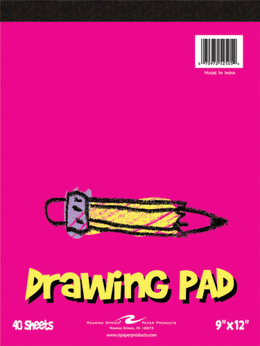 Kid's Drawing Pad, 9" x 12", 40 sheets – CM School Supply