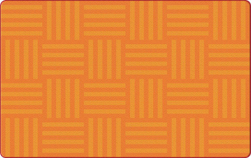 Tone-on-Tone Solids Carpet, Hash Tag‚ Design, 6' x 8'4" Rectangle, Ora ...