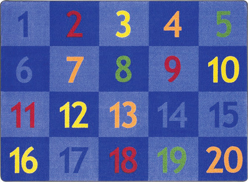 Time to Count‚ Rug, 10'9" x 13'2" Rectangle – CM School Supply