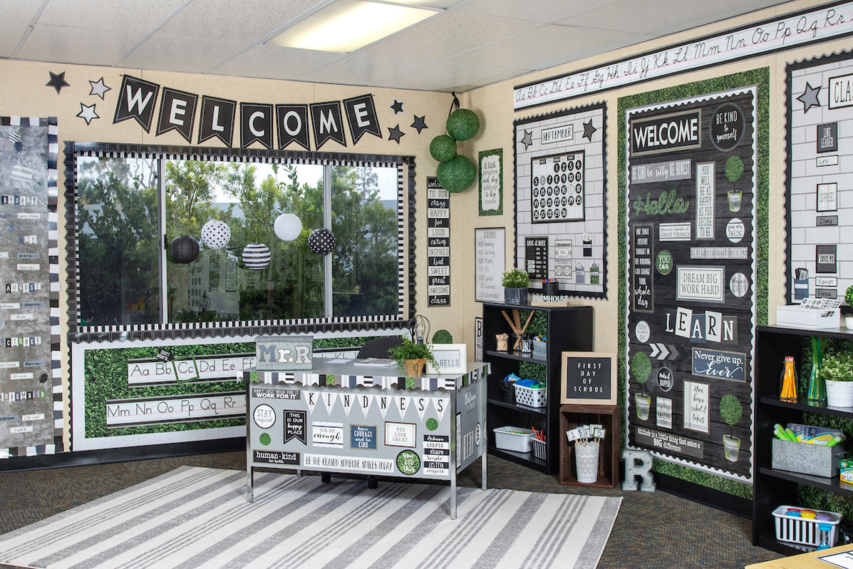 Teacher Created Modern Farmhouse Classroom Decor Bundle — CM School Supply