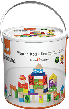 Wooden Blocks, Farm Designs – CM School Supply