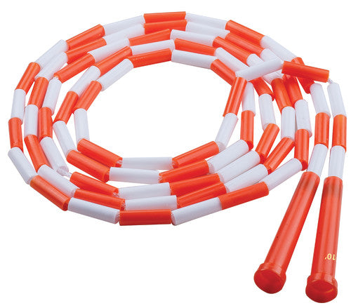 Plastic Segmented Jump Rope, Orange/White, 10' – CM School Supply