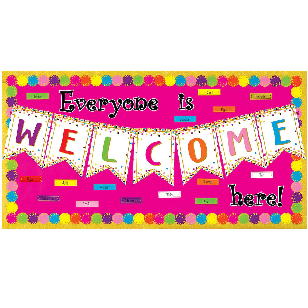 Confetti WELCOME Bulletin Board Kit — CM School Supply