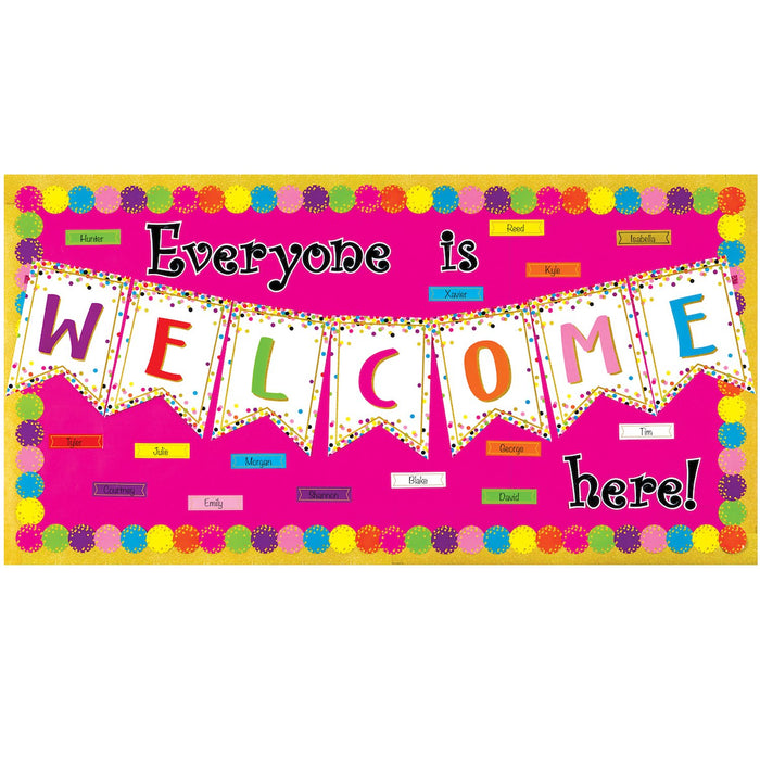 Confetti WELCOME Bulletin Board Kit — CM School Supply